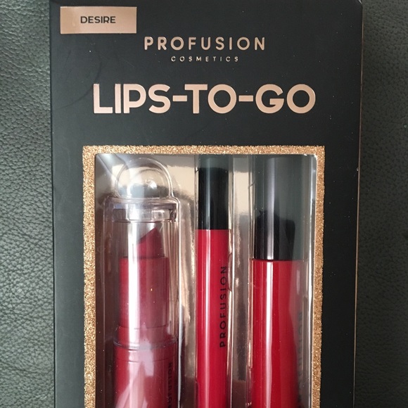 Profusion Cosmetics | Makeup | New Profusion 3 Piece Velvet Lip Kit ...